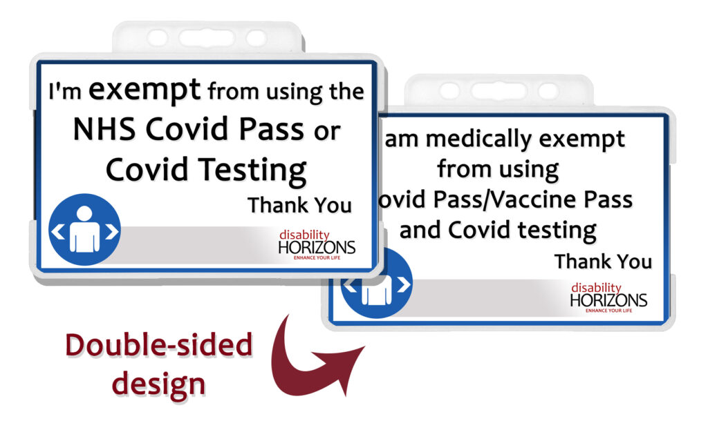 Covid Vaccination Exemption Card Lanyard Or Badge Clip