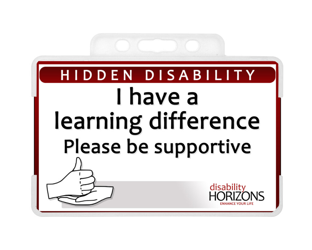 Learning Disability Awareness Card | Disability Horizons Shop