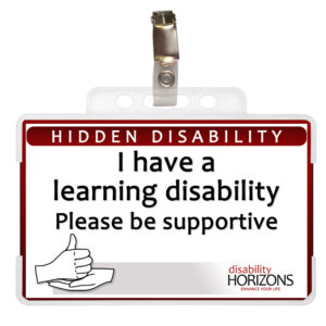 Learning Disability Awareness Card | Disability Horizons Shop