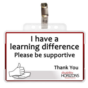 Learning Disability Awareness Card | Disability Horizons Shop