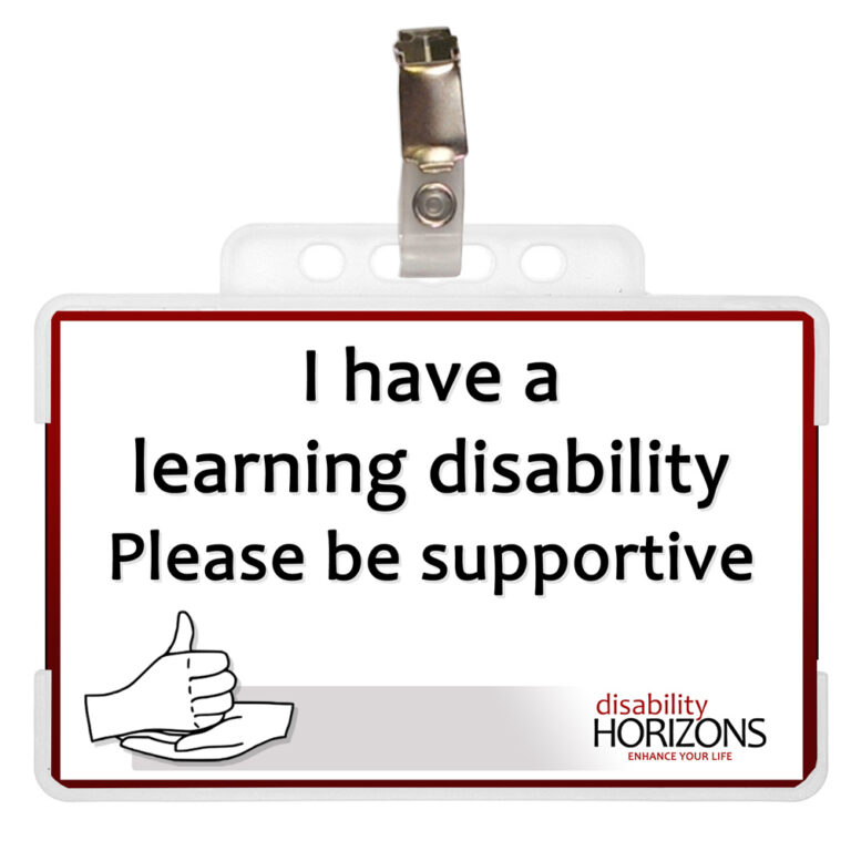 Learning Disability Awareness Card | Disability Horizons Shop